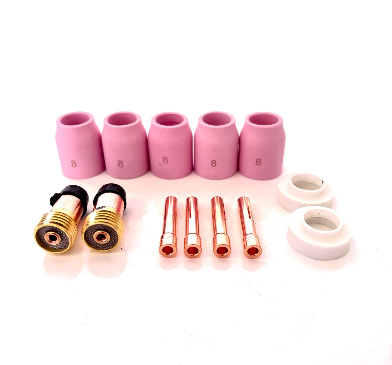 Stubby Gas Lens TIG Kit 2.4mm – Compact Collet Body, Improved Gas Cove ...